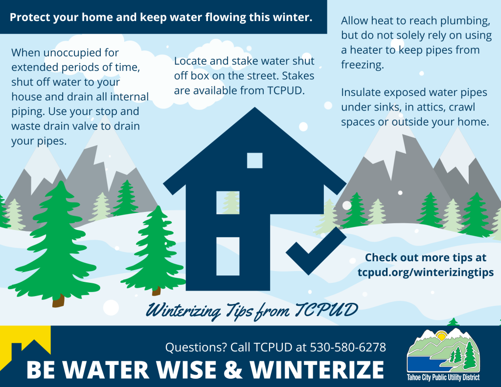 Winterization Tips | Tahoe City Public Utility District